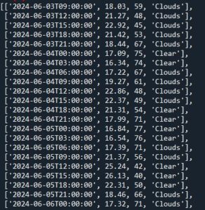 【Python】OpenWeatherMapAPIで指定緯度経度の天気予報取得 - ヒガサラblog